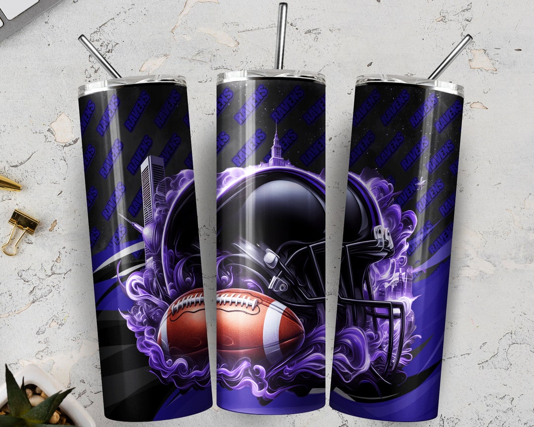 Raven 20oz Skinny Tumbler Wrap PNG, Sport 20oz Tumbler PNG, Football ...