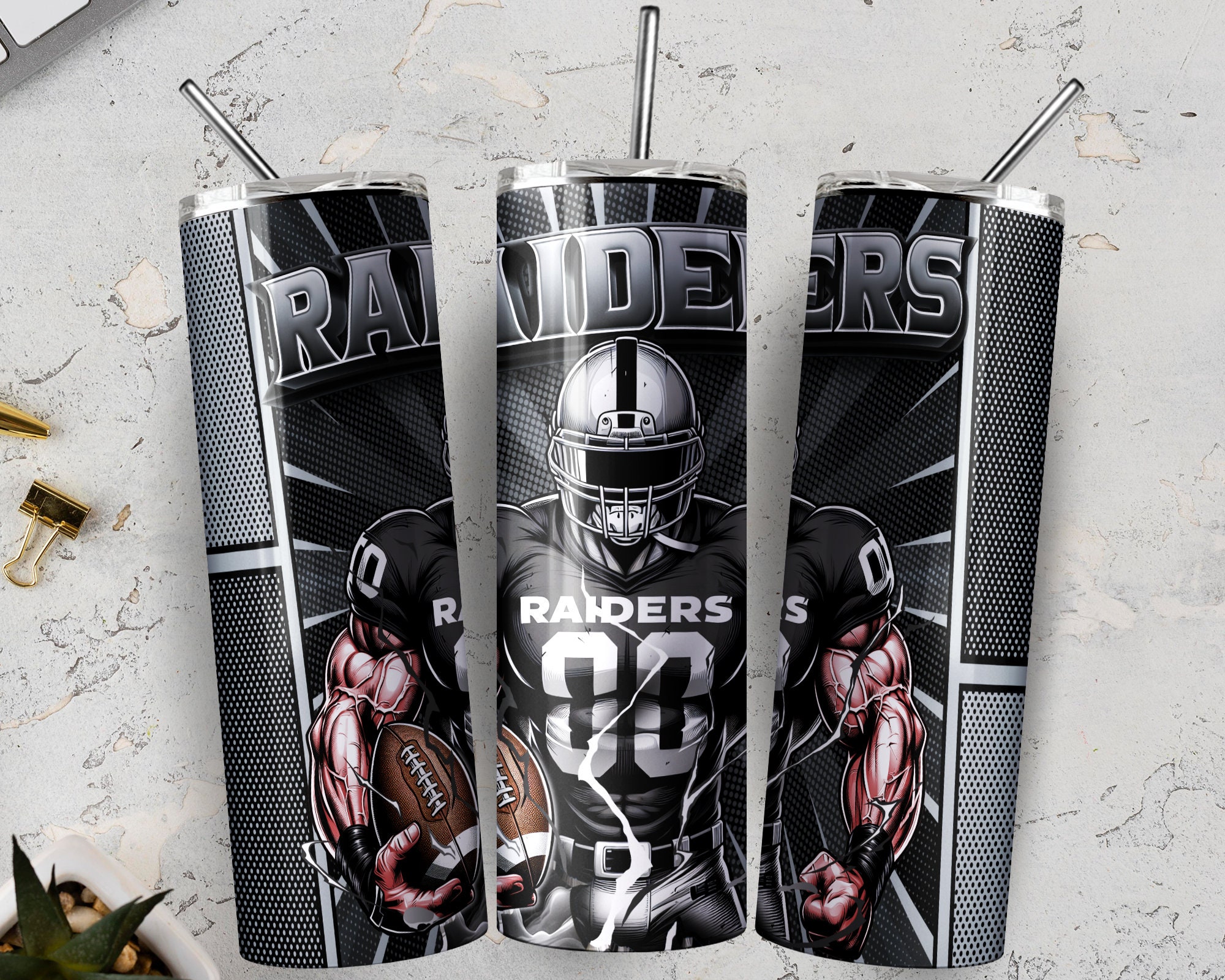 Raider 20oz Skinny Tumbler Wrap PNG, Sport 20oz Tumbler PNG, Football ...