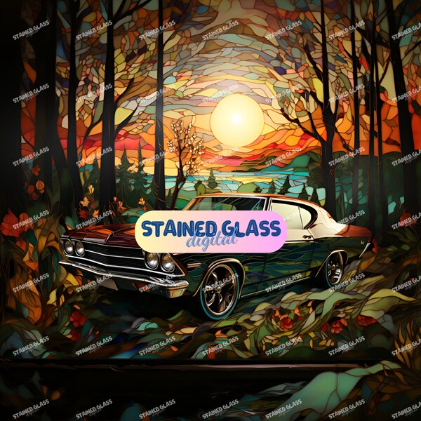 Stained Glass Car Patterns - Etsy
