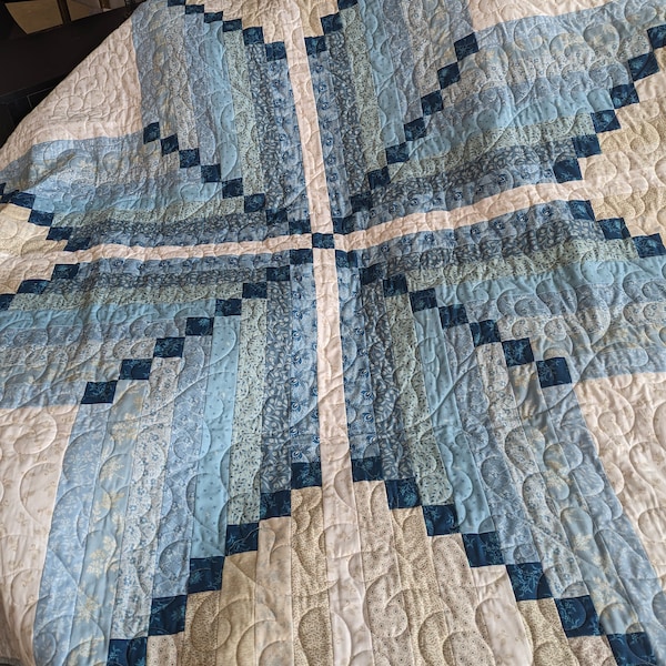Blue Star Quilt - Etsy