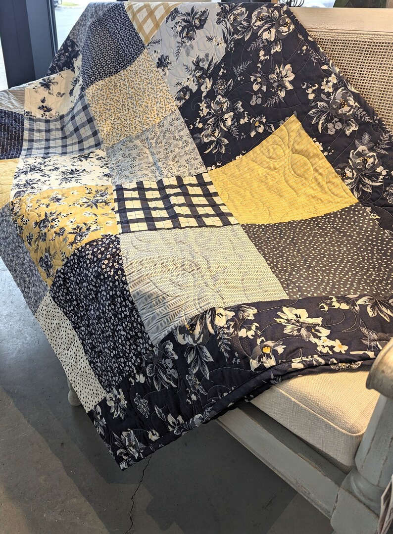 Handmade Gingham Foundry Patchwork Quilt - Etsy