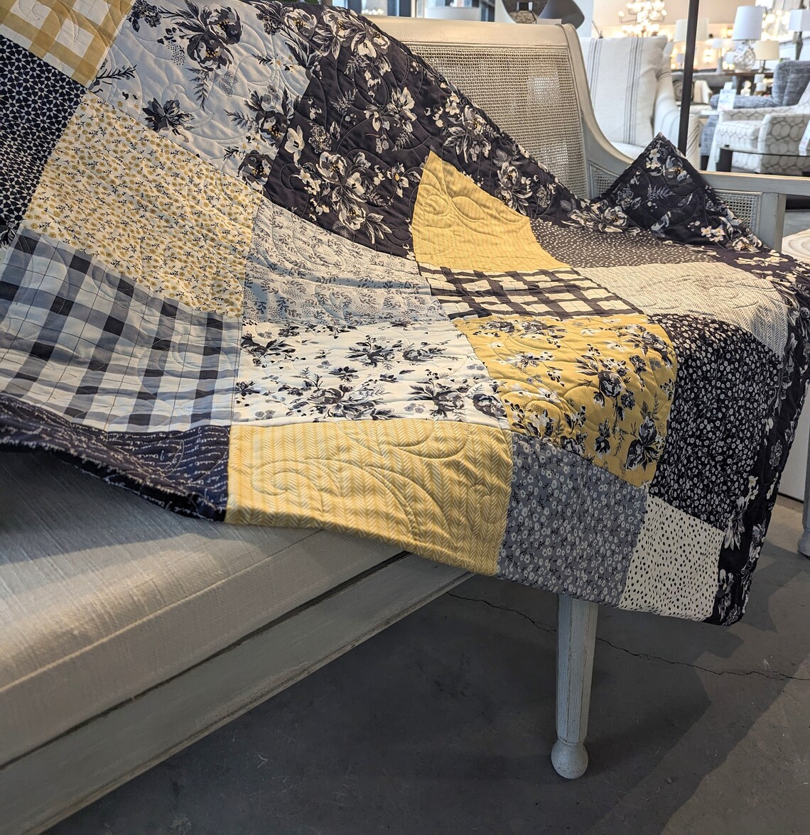 Handmade Gingham Foundry Patchwork Quilt - Etsy