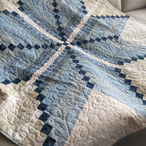 Handmade Blue Virginia Star Quilt - Etsy