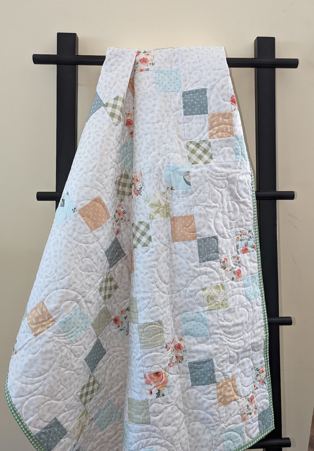 Handmade Baby Girl Patchwork Quilt - Etsy