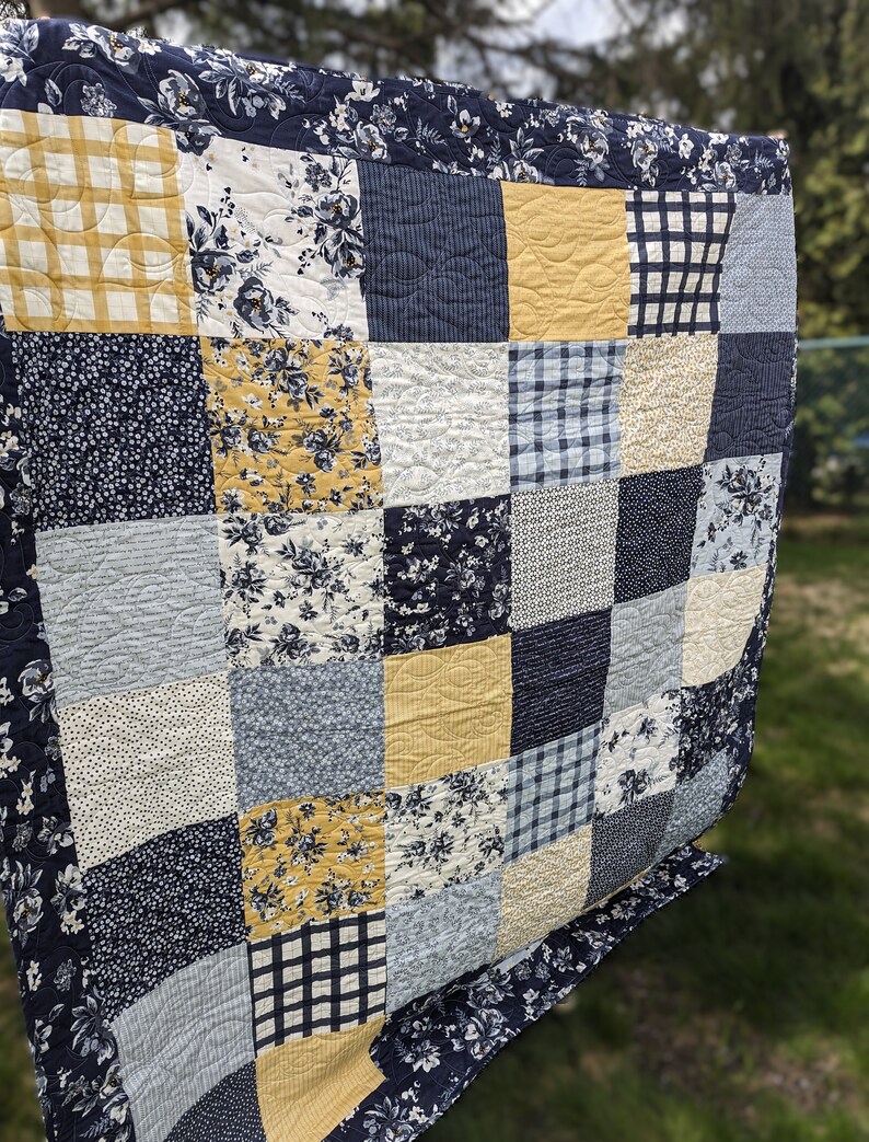 Handmade Gingham Foundry Patchwork Quilt - Etsy