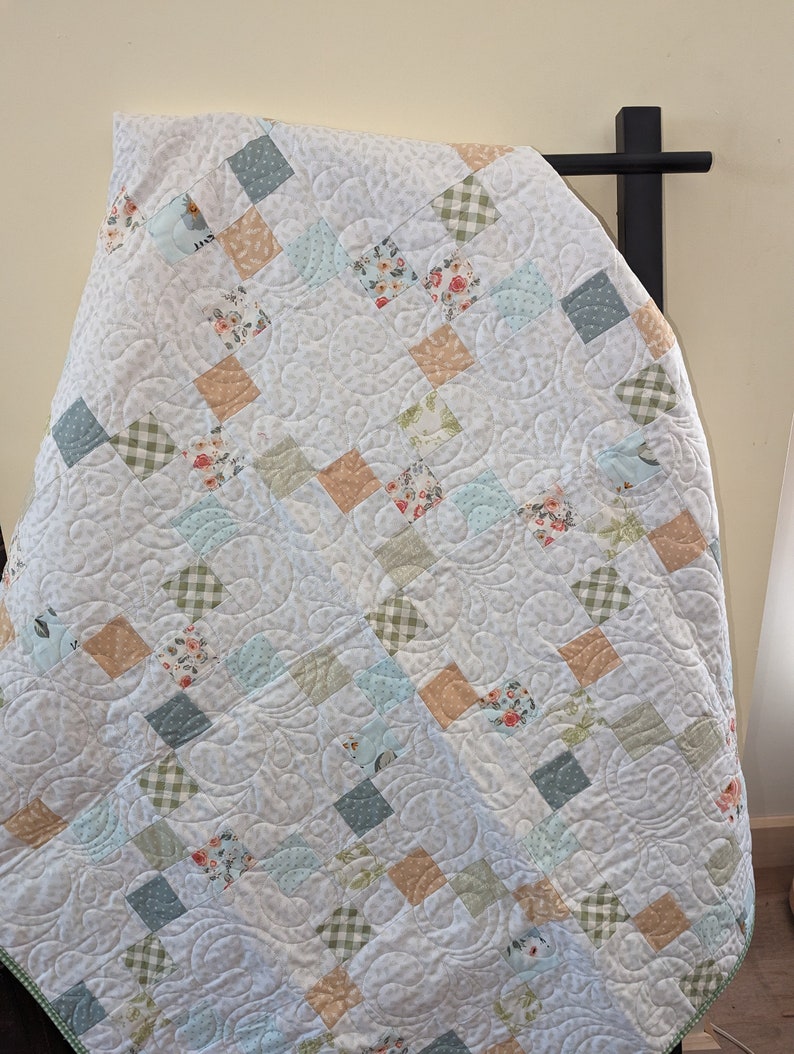 Handmade Baby Girl Patchwork Quilt - Etsy