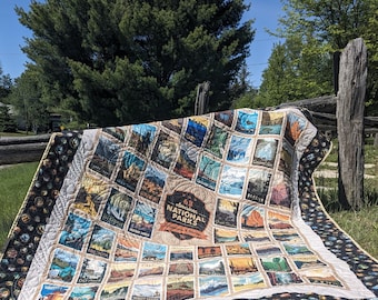 National Parks Quilt Handmade - Etsy