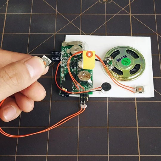 Push Button Sound Module With Line-in Port Re-recordable Sound Module ...