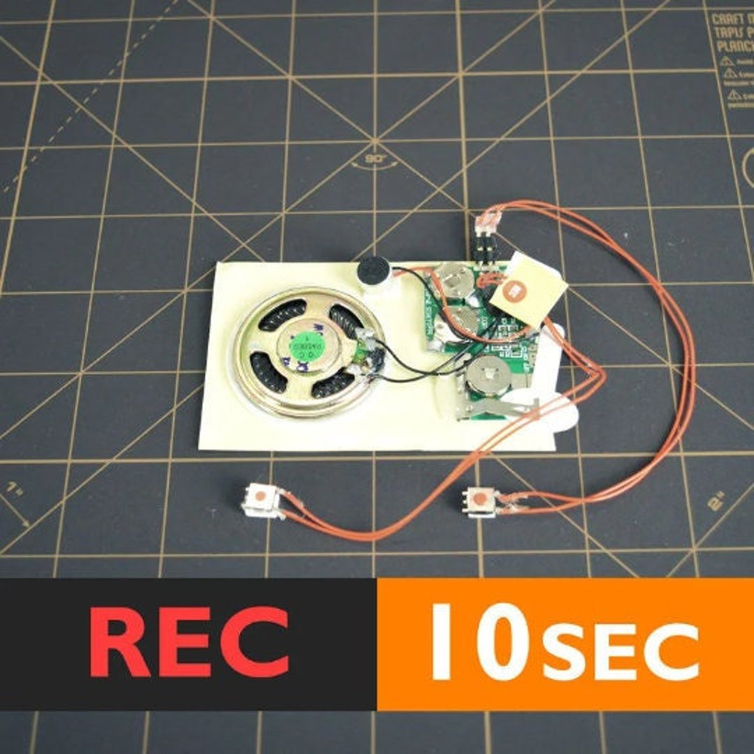 Push Button Activated Sound Module | Recordable Sound Button ...