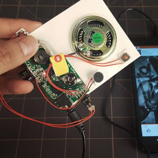 Push Button Sound Module With Line-in Port Re-recordable Sound Module ...