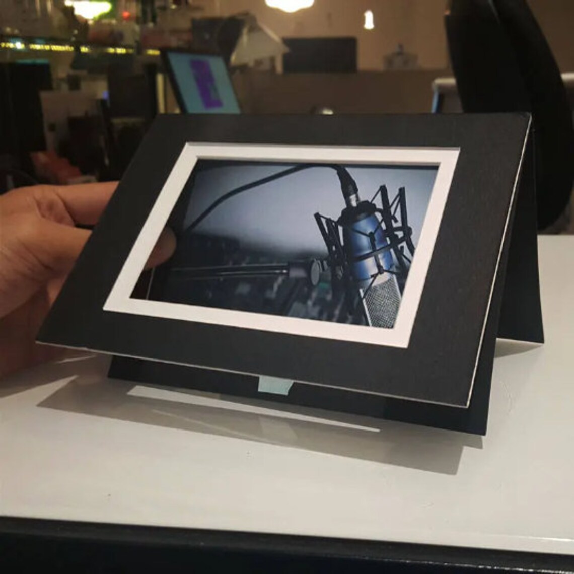 Black Photo Frame Card DIY Photo Frame Photo Frame Card - Etsy