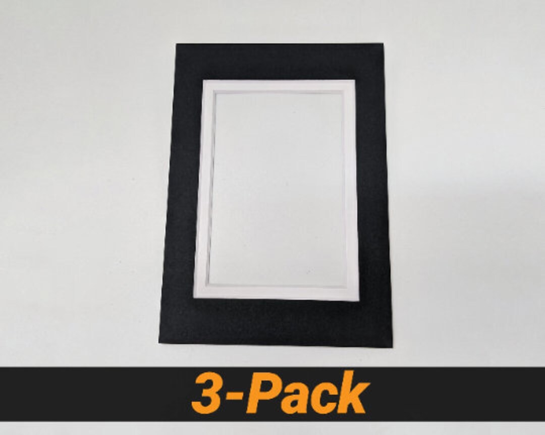 Picture Frame Photo Double Mat, 5x7 Inches Bevel Cut, Picture Frame Mat ...