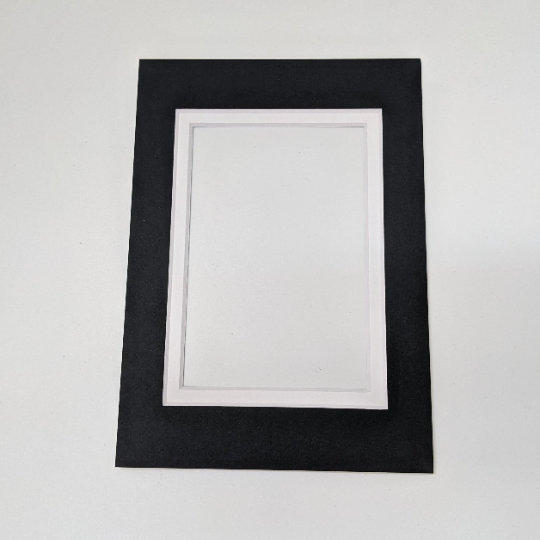 Picture Frame Photo Double Mat, 5x7 Inches Bevel Cut, Picture Frame Mat ...