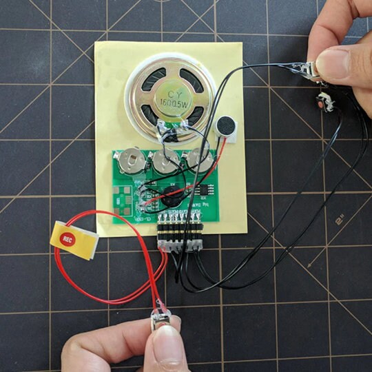 3-button Push Re-recordable Musical Sound Module | Sound Voice Module ...