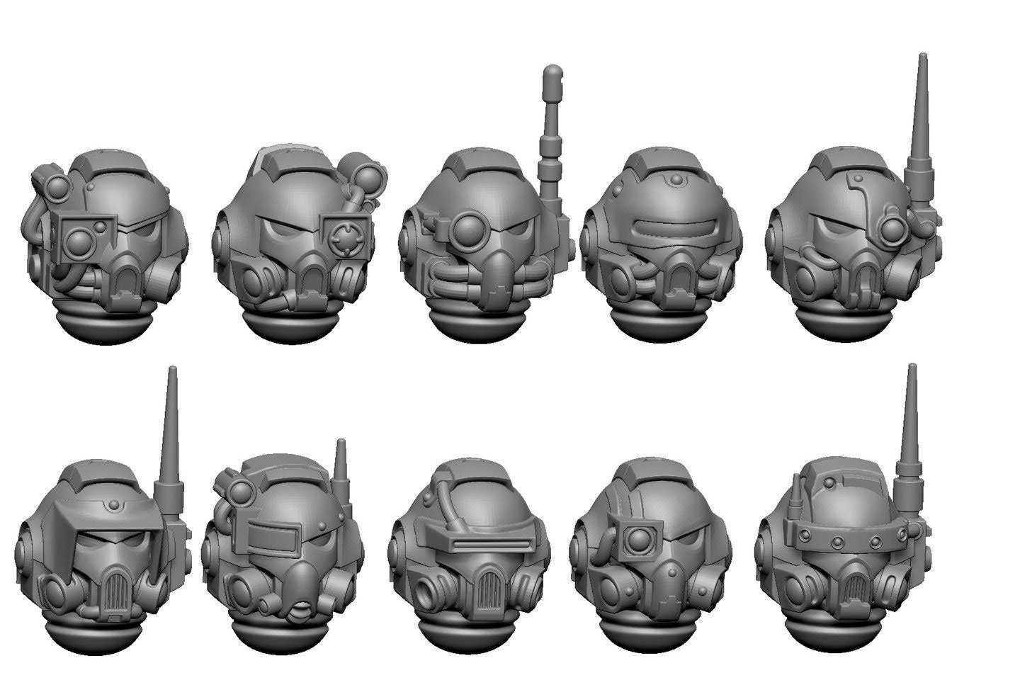 Sci-fi Moon Heads/helmets (15x) - Etsy