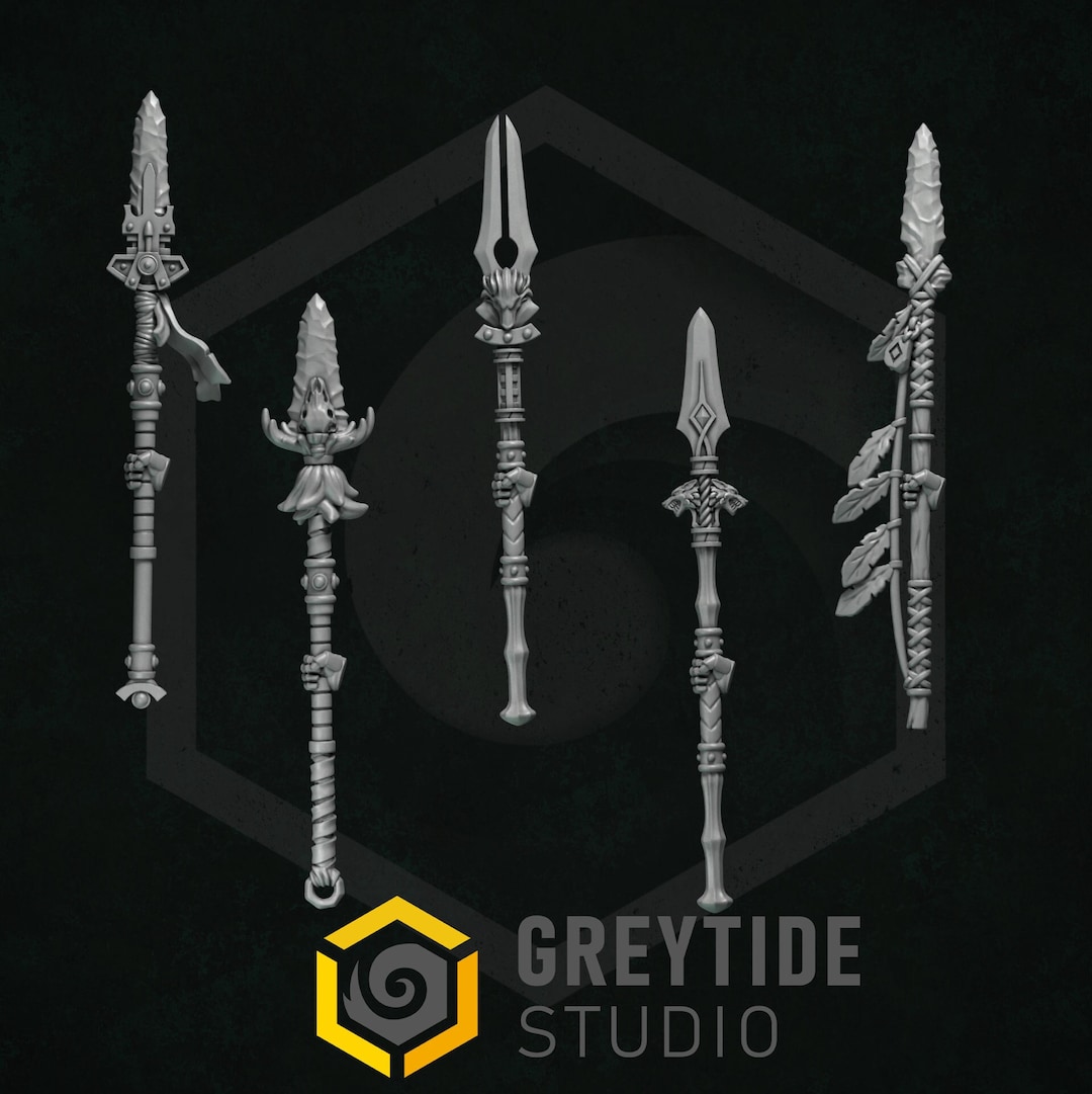 Space Viking Wolf Spears for Marines (x10) [greytide Studios - Primal ...