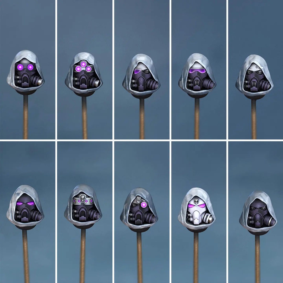 Sci-fi Covered Moon Heads/helmets 10x - Etsy