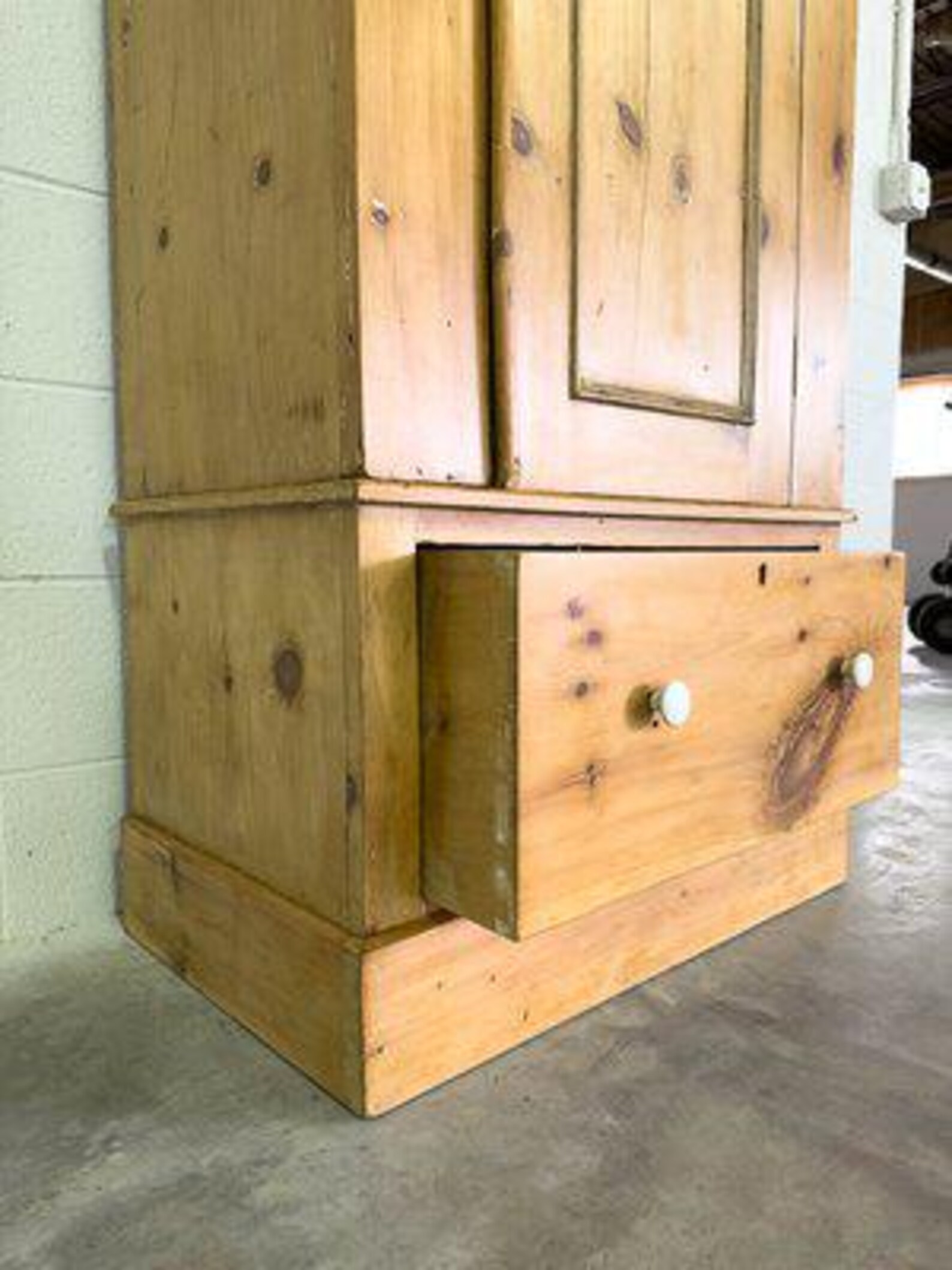 Simple Antique Pine Single Wardrobe - Etsy