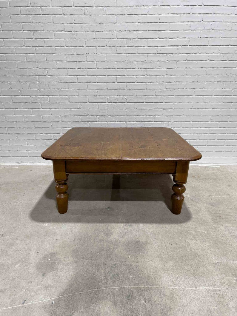 Antique Pine English Coffee Table - Etsy