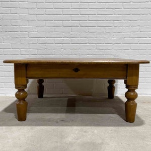 Antique Pine English Coffee Table - Etsy