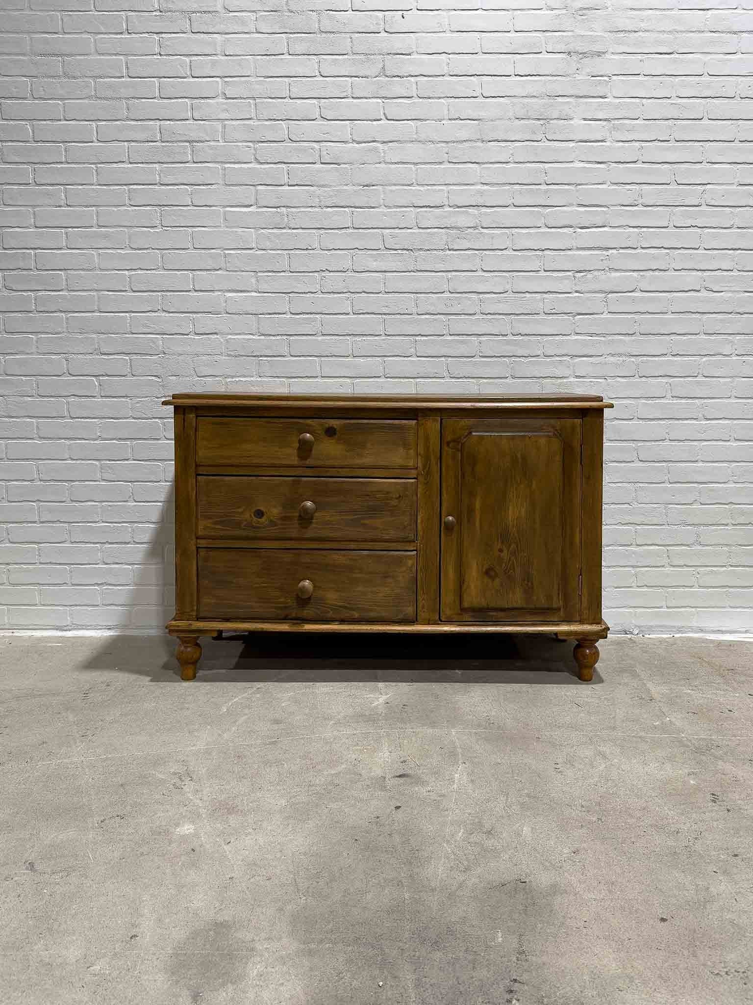 Dark English Antique Sideboard - Etsy