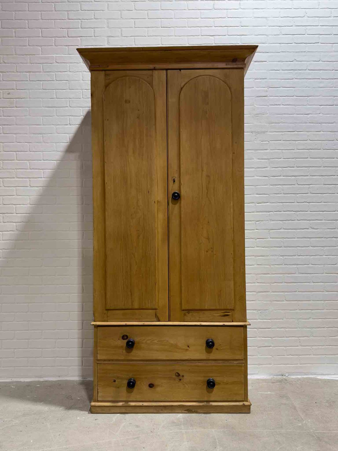 English Antique Pine Wardrobe - Etsy