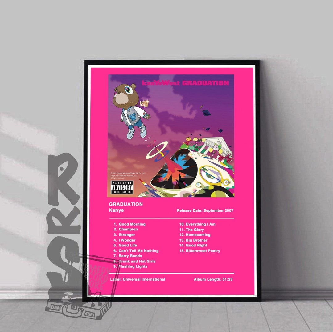 Kanye Graduation Album Cover Poster Kanye Poster Music Gift - Etsy
