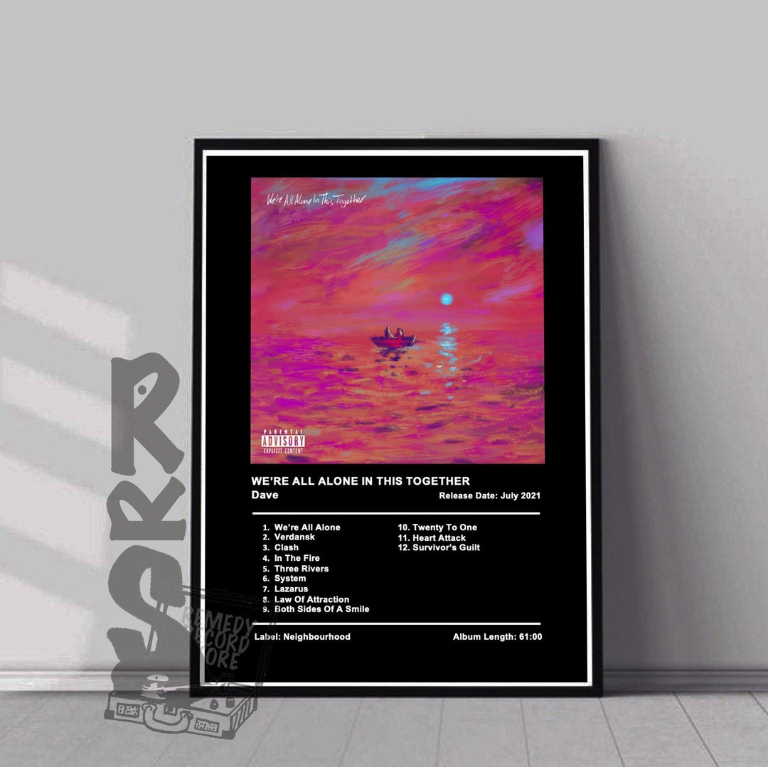 Dave Were All Alone in This Together Album Cover Poster Santan Dave ...