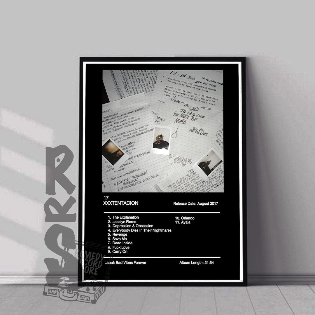 XXXTENTACION 17 Album Cover Poster Poster Music Gift - Etsy UK