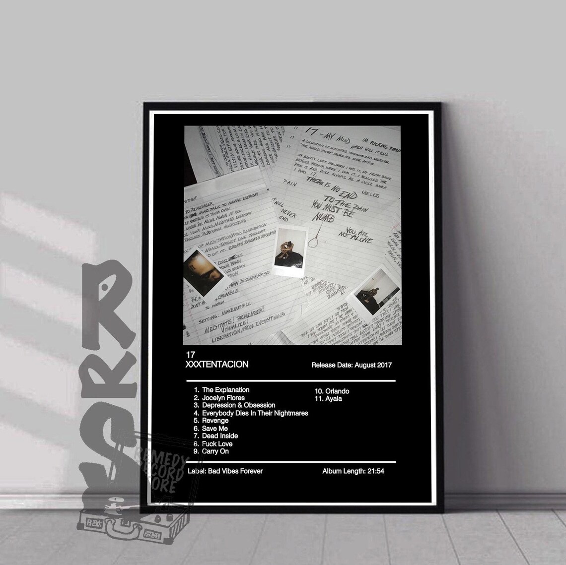 XXXTENTACION 17 Album Cover Poster Poster Music Gift - Etsy UK