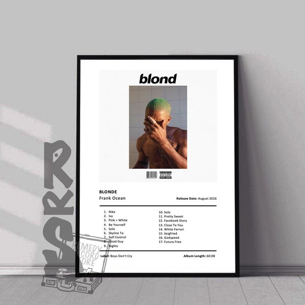 Blond Album Cover Poster - Etsy