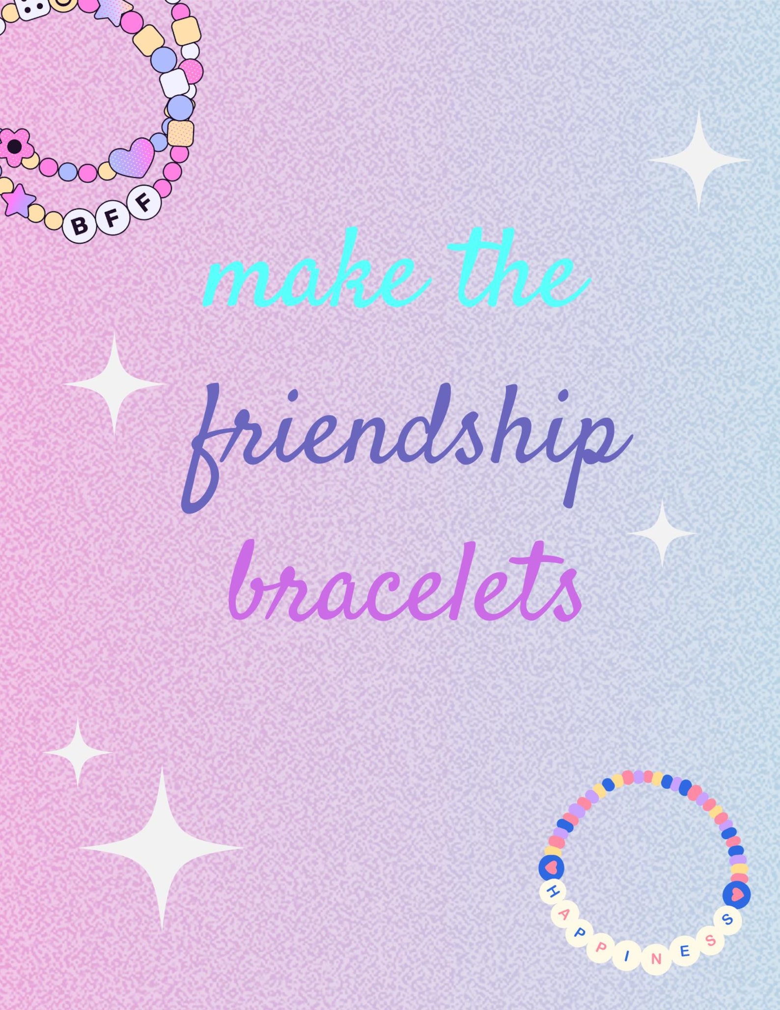 Make the Friendship Bracelets Sign - Digital Download - Etsy