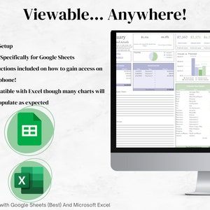 Annual and Monthly Budget Spreadsheet Template Google Sheets Budget ...