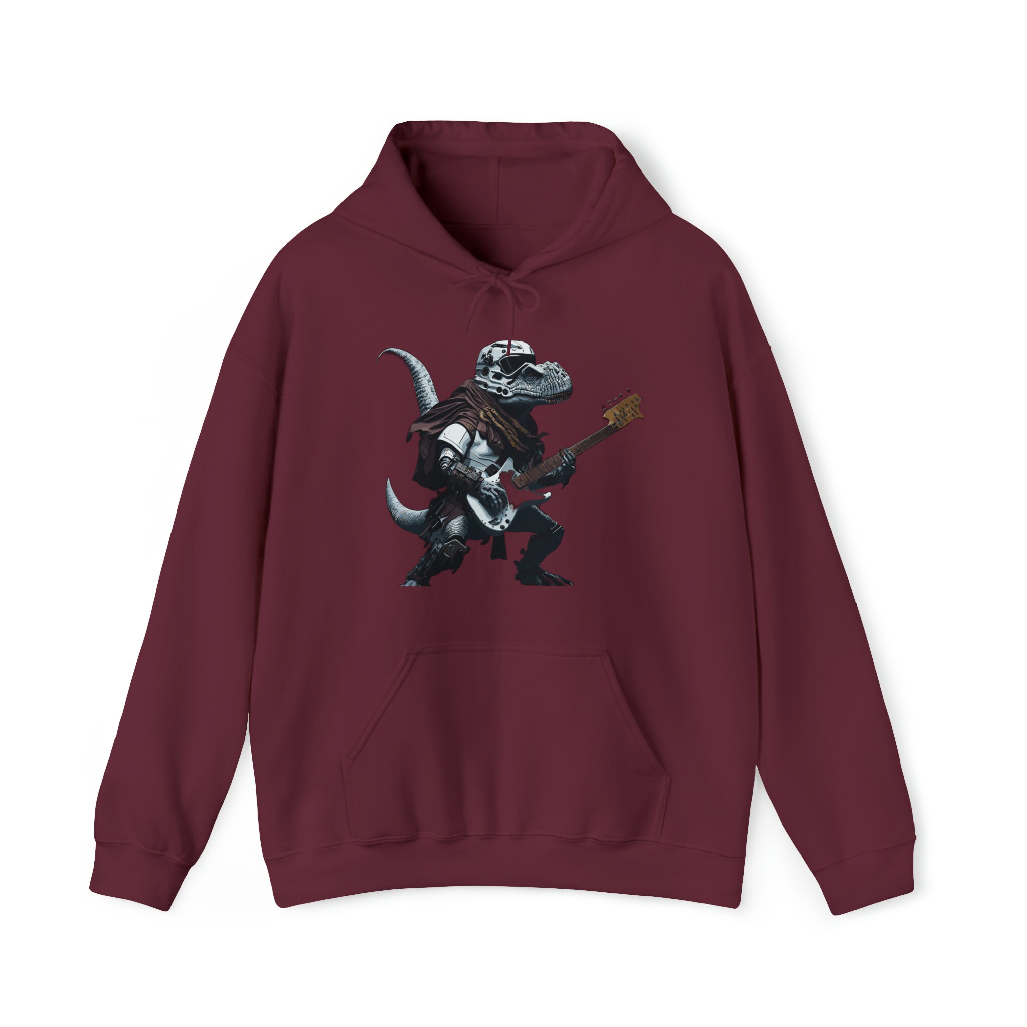 Star Trooper Rocking T-rex Dinosaur Unisex Heavy Blend™ Hooded - Etsy