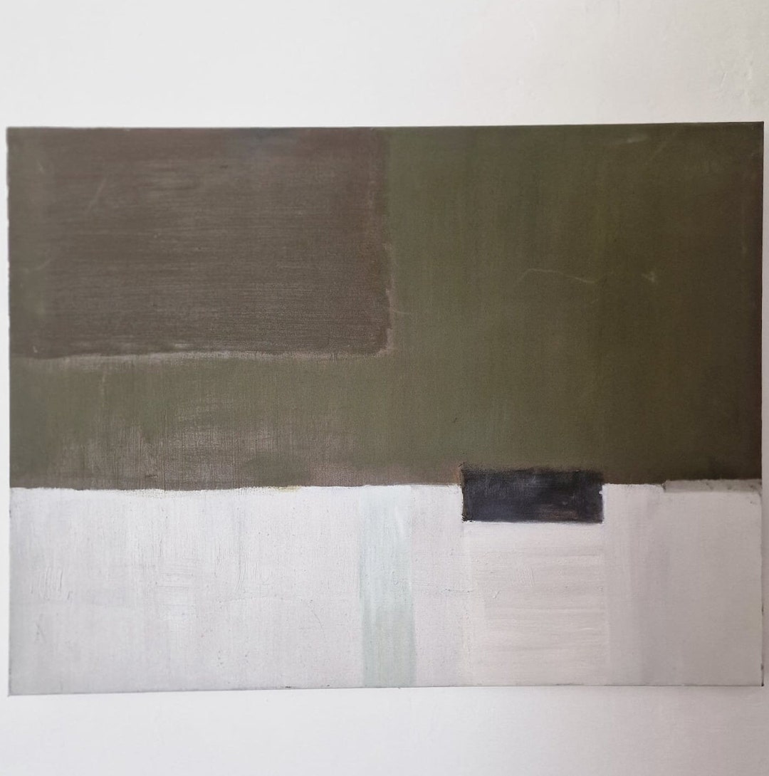 Minimal Painting "the Flag" - Etsy