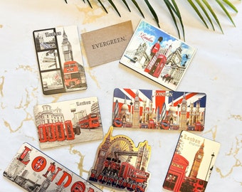6 Pcs Fridge Magnets I Love London England Souvenirs Magnet England ...