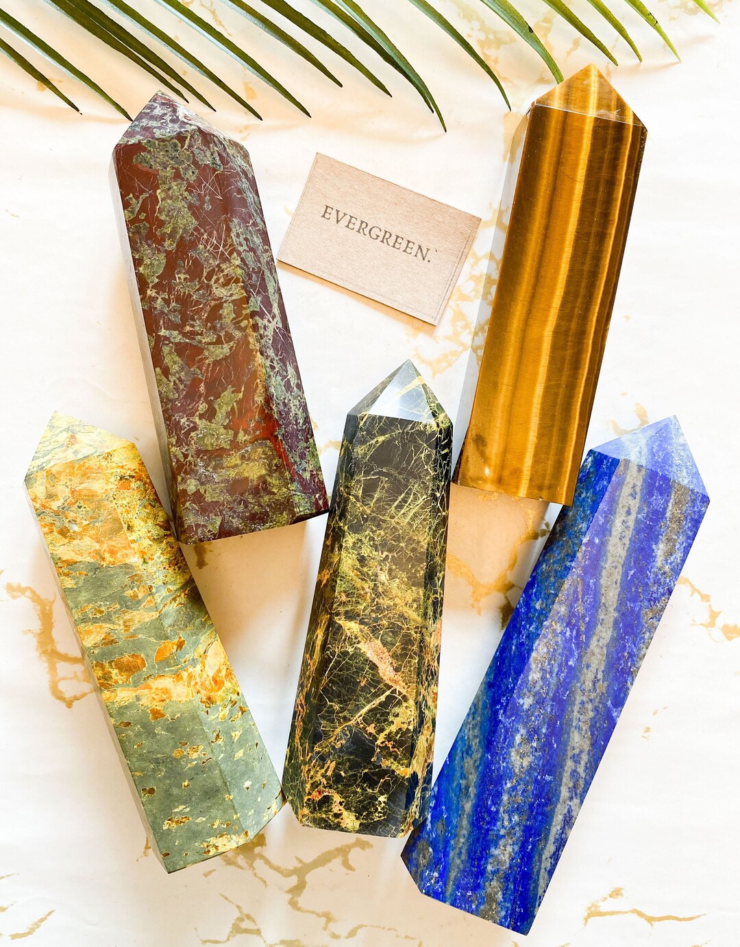 Blue / Gold / Yellow / Green Crystal Towers & Obelisks lapis Lazuli ...