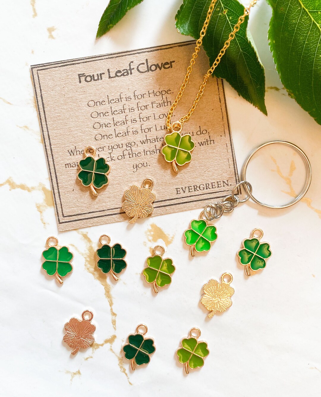 Four Leaf Clover Metal Pendant Wide Variety Available - Etsy
