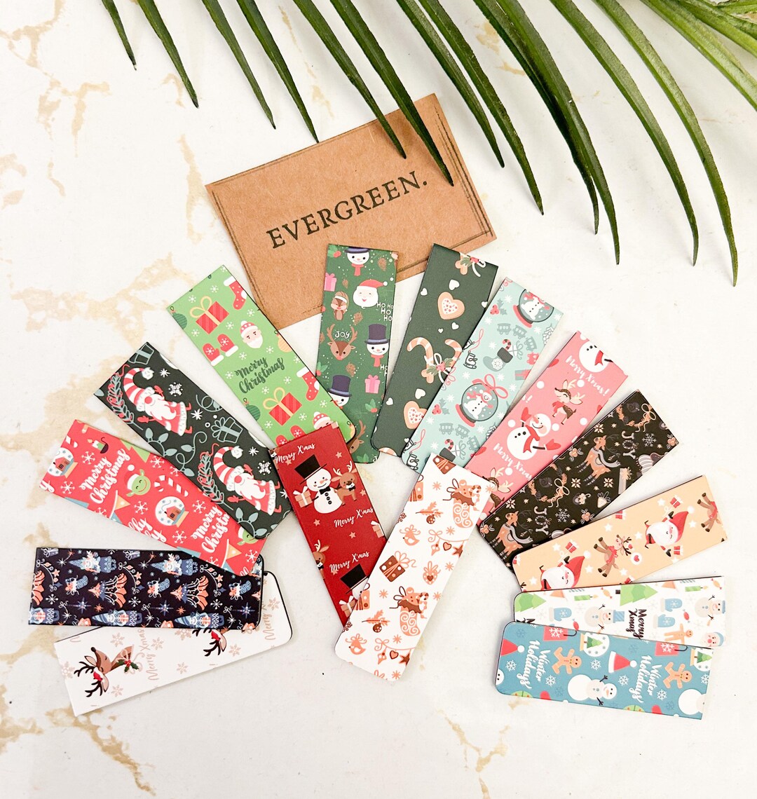 Christmas Themed Magnetic Bookmark Wide Variety Available - Etsy