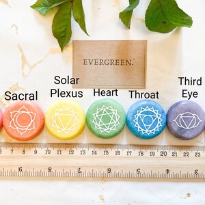 Marble 7 Chakras Meditation Stones Sold Separately - Etsy UK