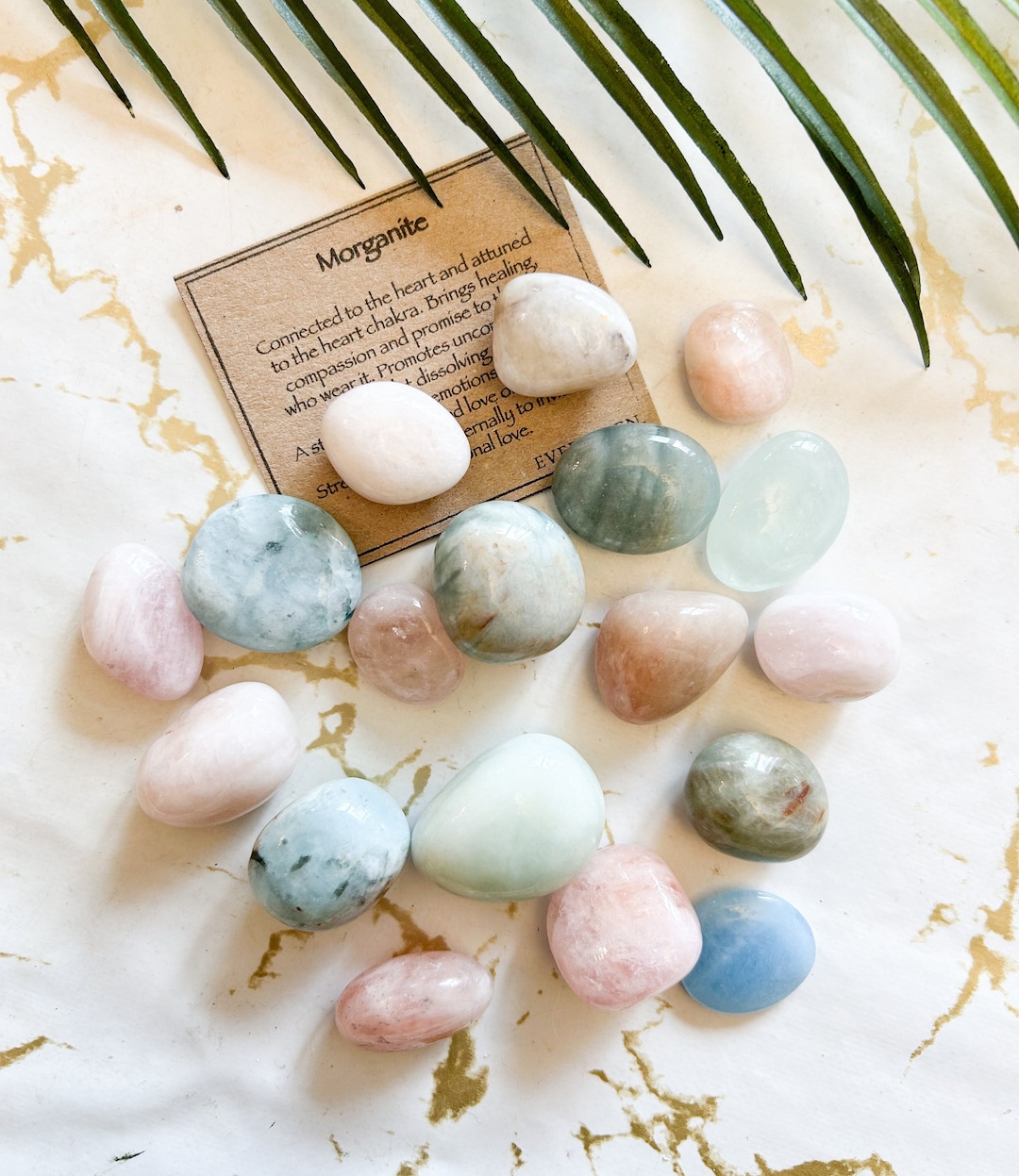 Morganite Crystal Tumbled Stone - Love, Healing & Compassion - Etsy UK