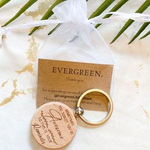 Wooden Thank You Keychain - Wide Variety Available! - Etsy