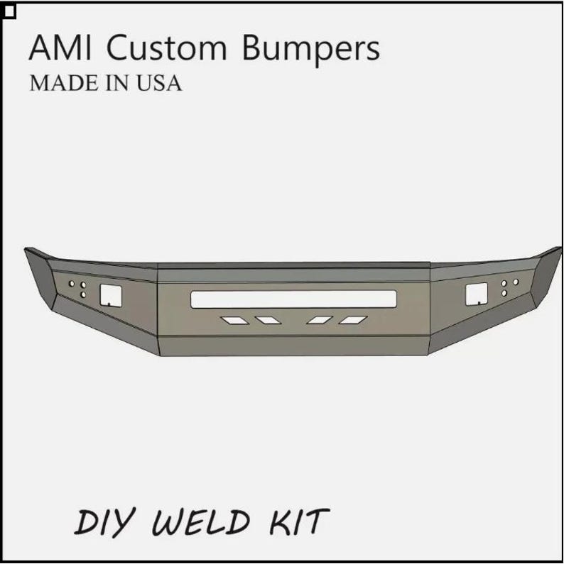 AMI Diy-weld-kit Off-road Front Bumper for Toyota Tacoma 1st Gen (95-04 ...