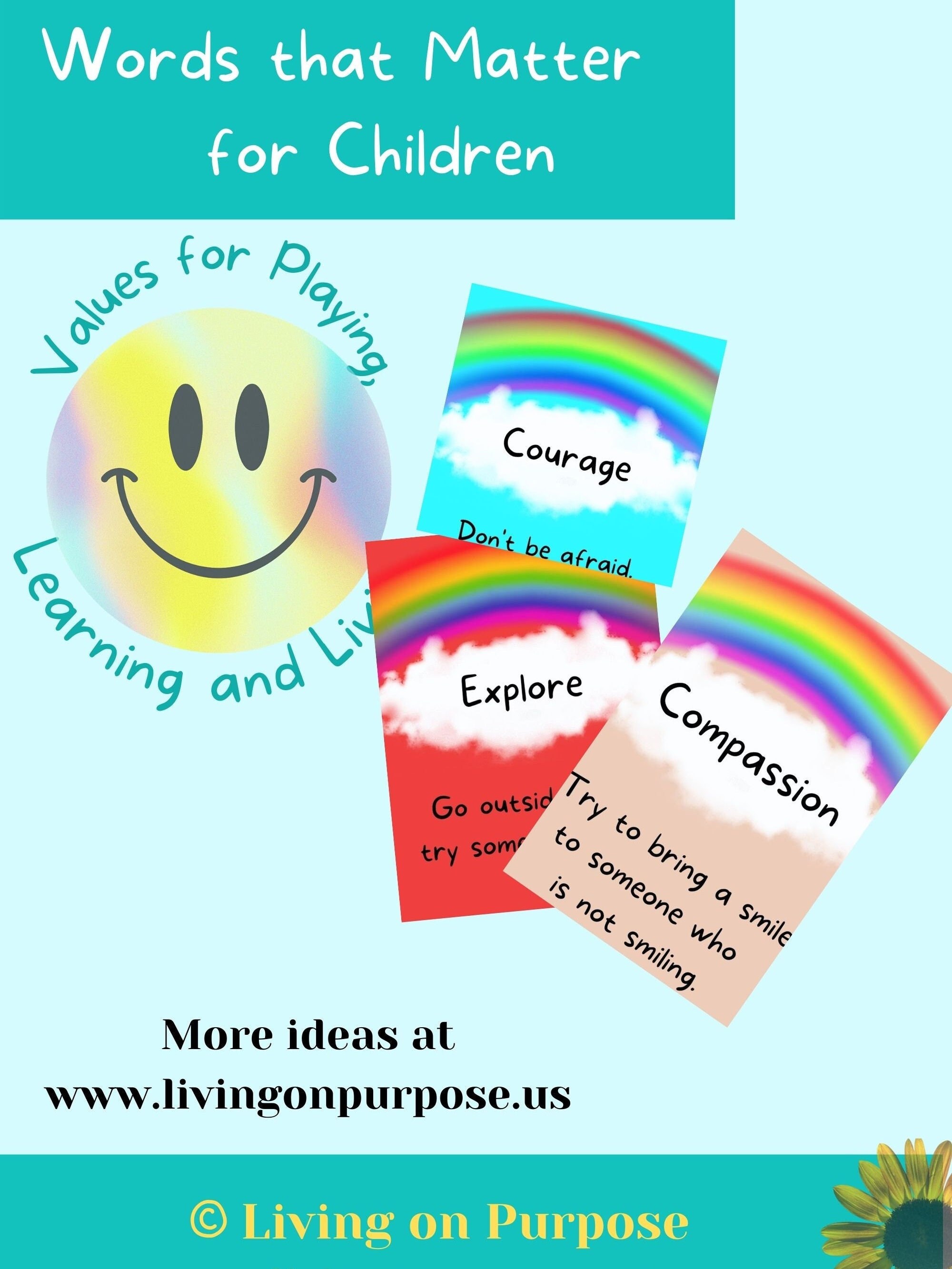 Words That Matter for Children™ Values for Playing, Learning & Living - Etsy