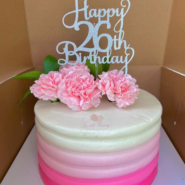 26th Birthday Cake Topper - Etsy