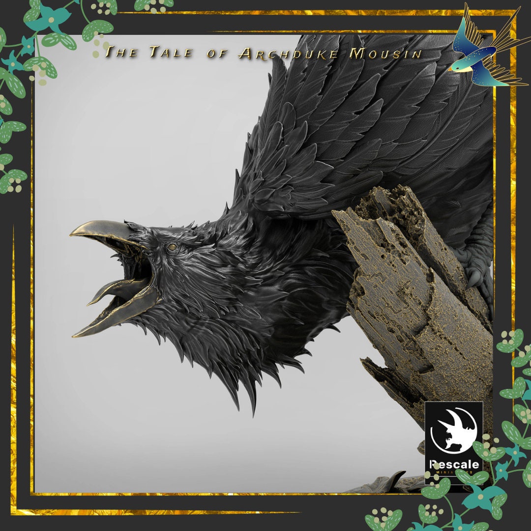 Archduke Mousin Raven | Without Rider | Rescale Miniatures | Tabletop ...