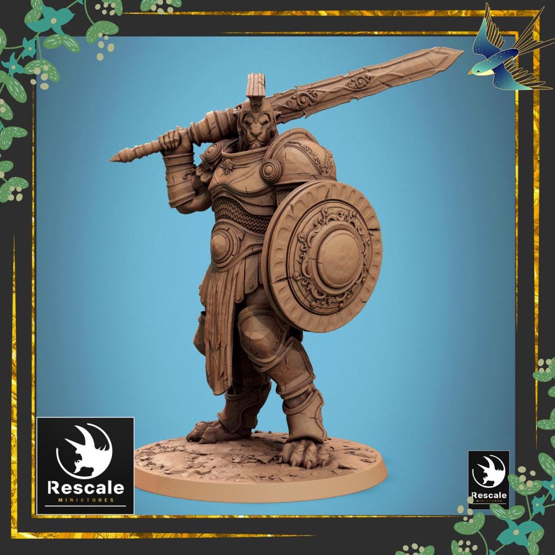 Farewell SALE | Leonin Triad | Rescale Miniatures | Dnd Miniature ...