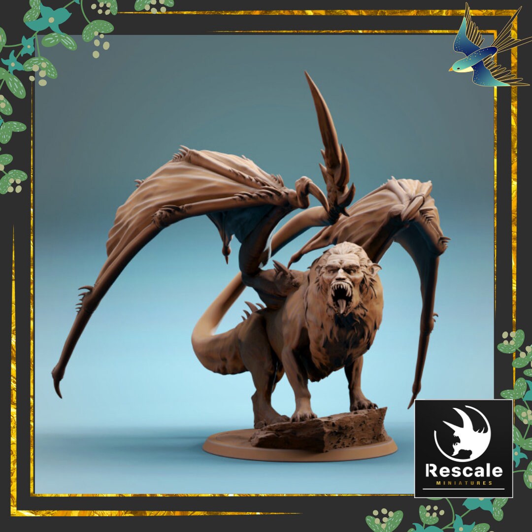 Manticore | Rescale Miniatures | Tabletop Miniature | Hand-painted by ...
