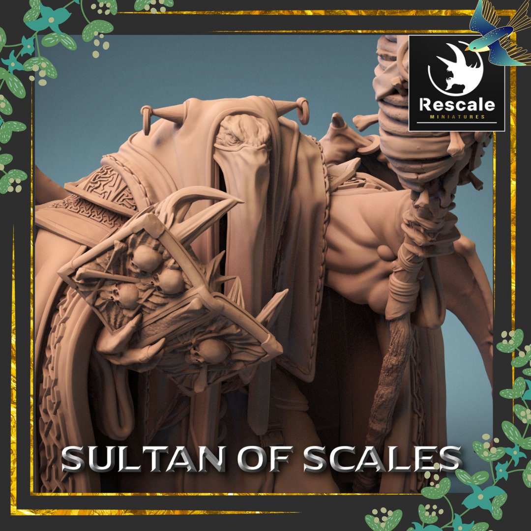 Dragonborn Necromancer | Rescale Miniatures | Dnd Tabletop Miniature ...