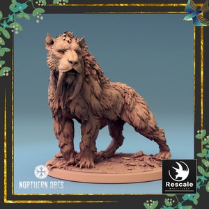 Saber-tooth Tigers | Rescale Miniatures | Tabletop Miniature | Hand ...